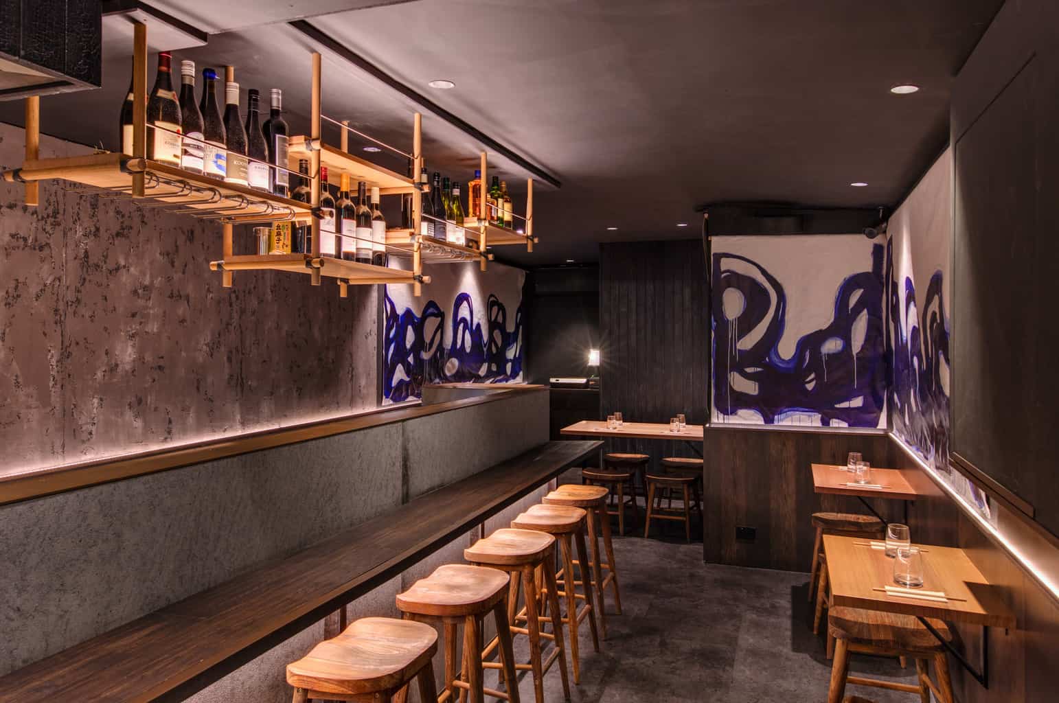 Textured wall Finish Japanese restaurant | Hachi Lifestyle